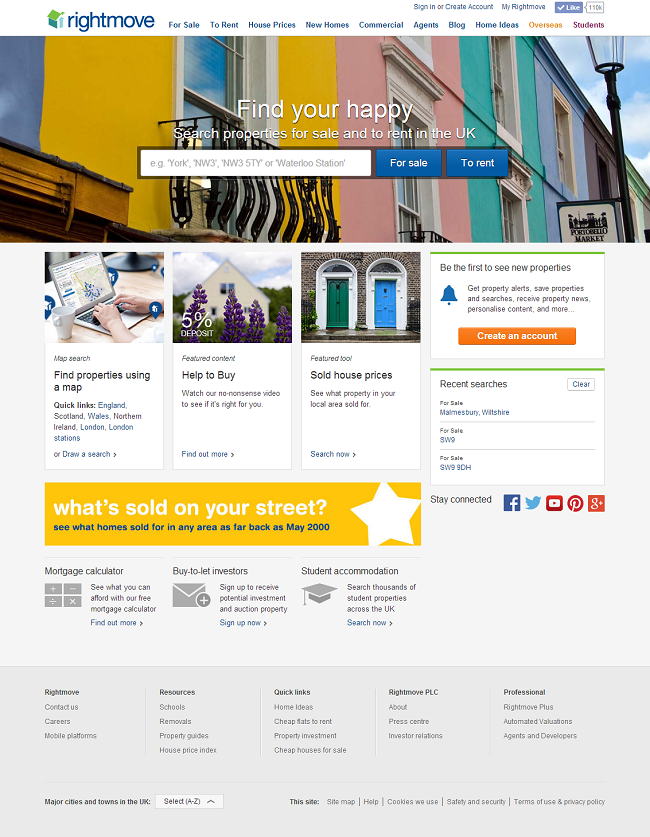 What's new? - Rightmove homepage | Property news