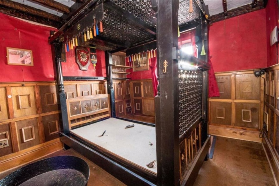 Peek inside the modern day castle with its own mini moat