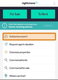 Rightmove sold price searches are on the up