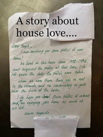 Heart-warming letter uncovers happy memories